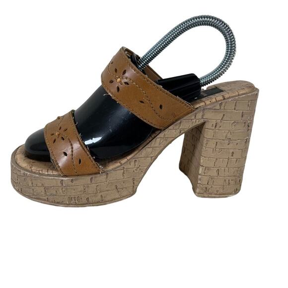 lei | Shoes | Vintage Lei Womens 9s Y2k Chunky Platform Slip On Block ...
